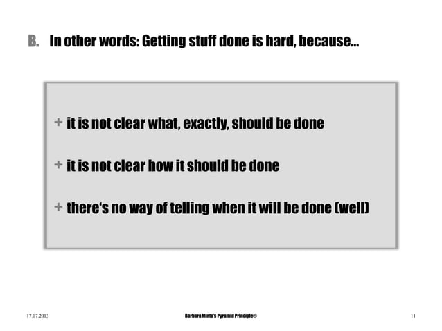 fmgoerres - Barbara Minto's Pyramid Principle | PPTX | Science