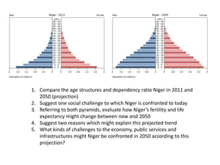 Population Pyramids Exercises | PPTX