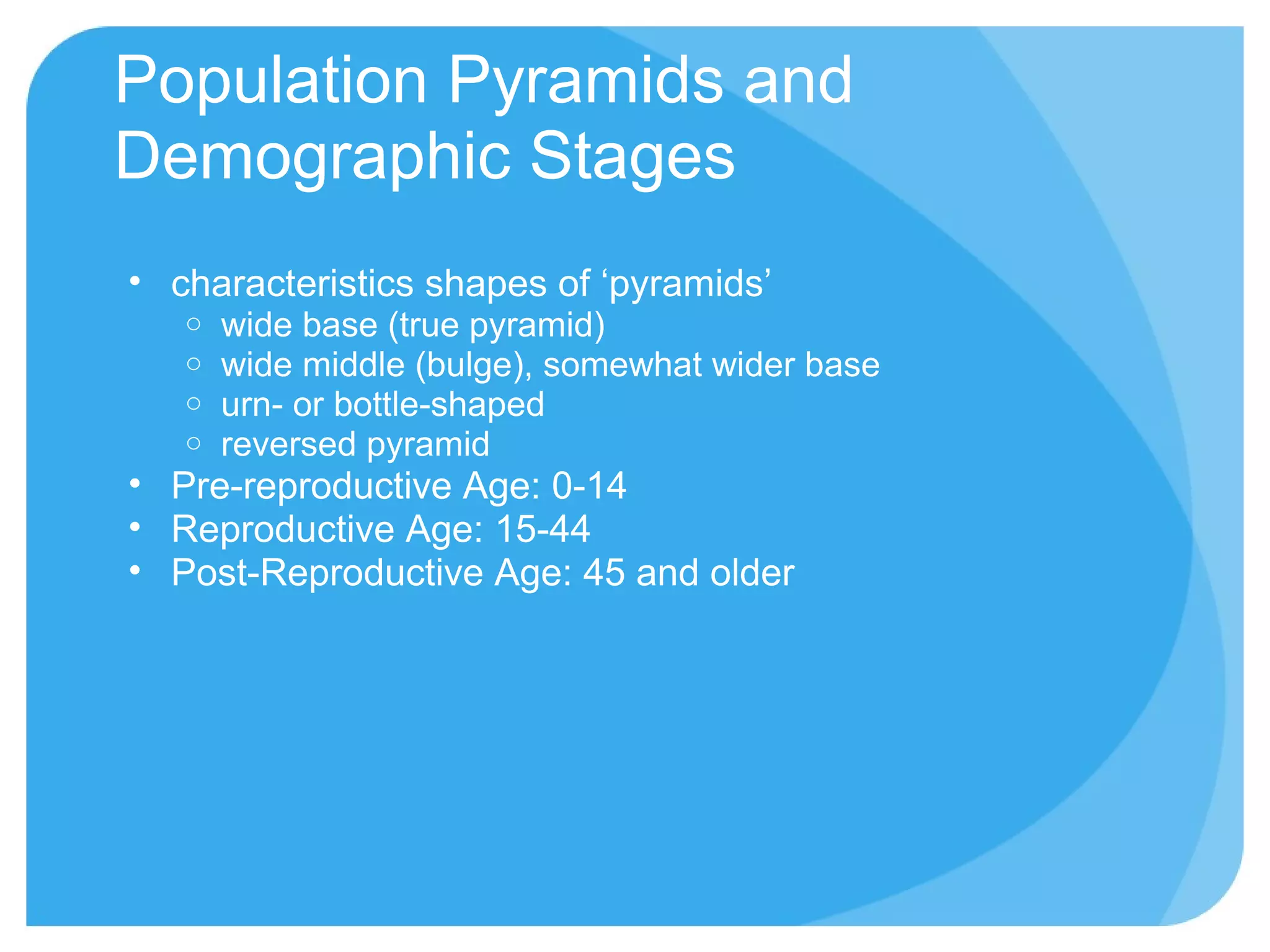 Pyramids and demographic transition | PPT