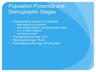 Pyramids and demographic transition | PPT
