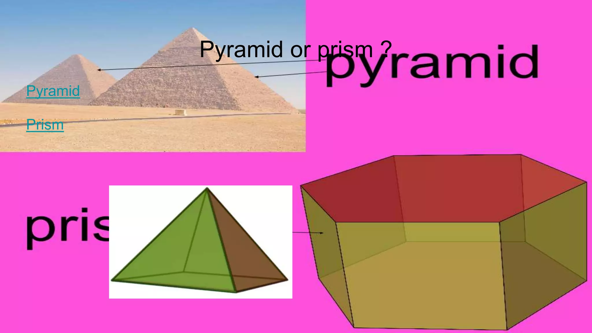 Pyramids and Prisms | PPTX