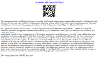 Pyramids And Ziggurats Essays | PPT