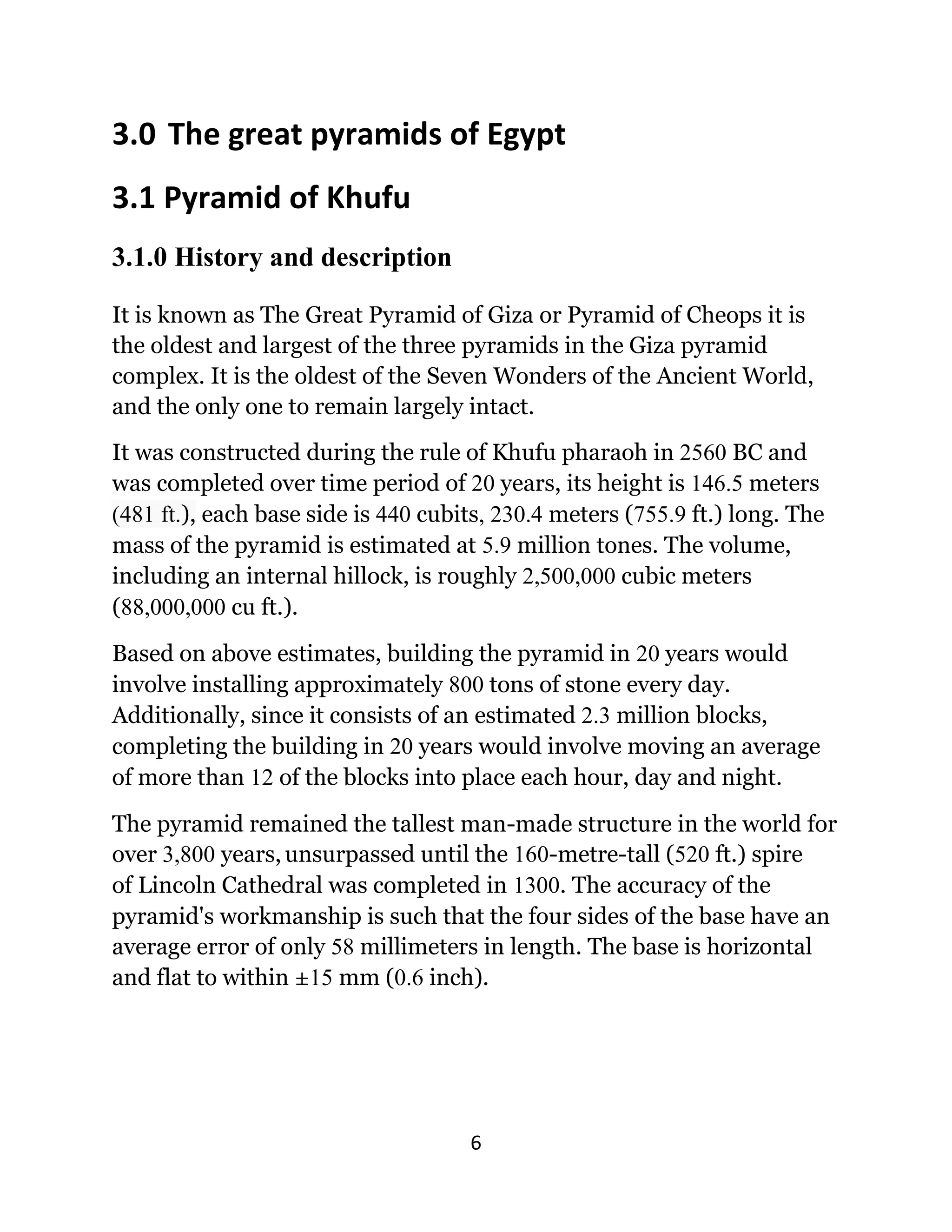 Pyramids of egypt presentation report | PDF