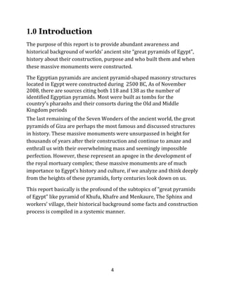 Pyramids of egypt presentation report | PDF
