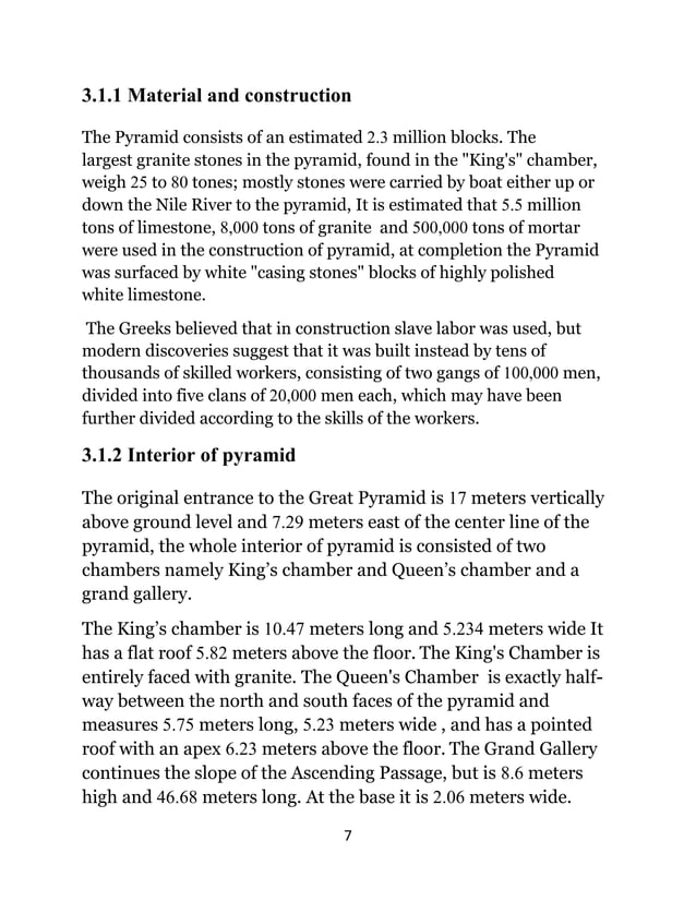 Pyramids of egypt presentation report | PDF