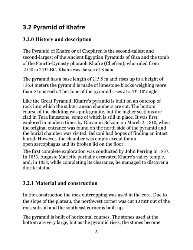 Pyramids of egypt presentation report | PDF