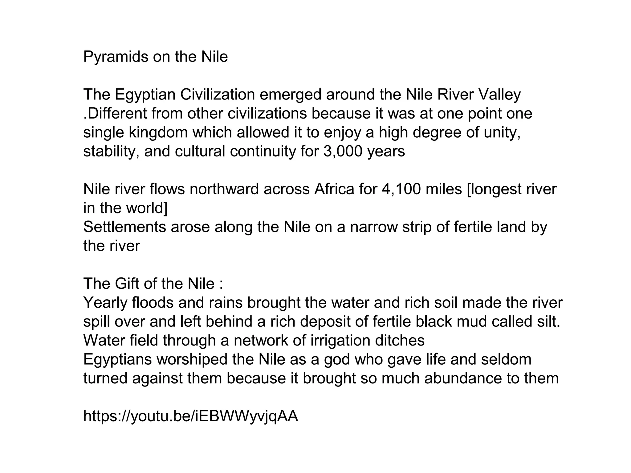 Pyramids on the nile | PPT