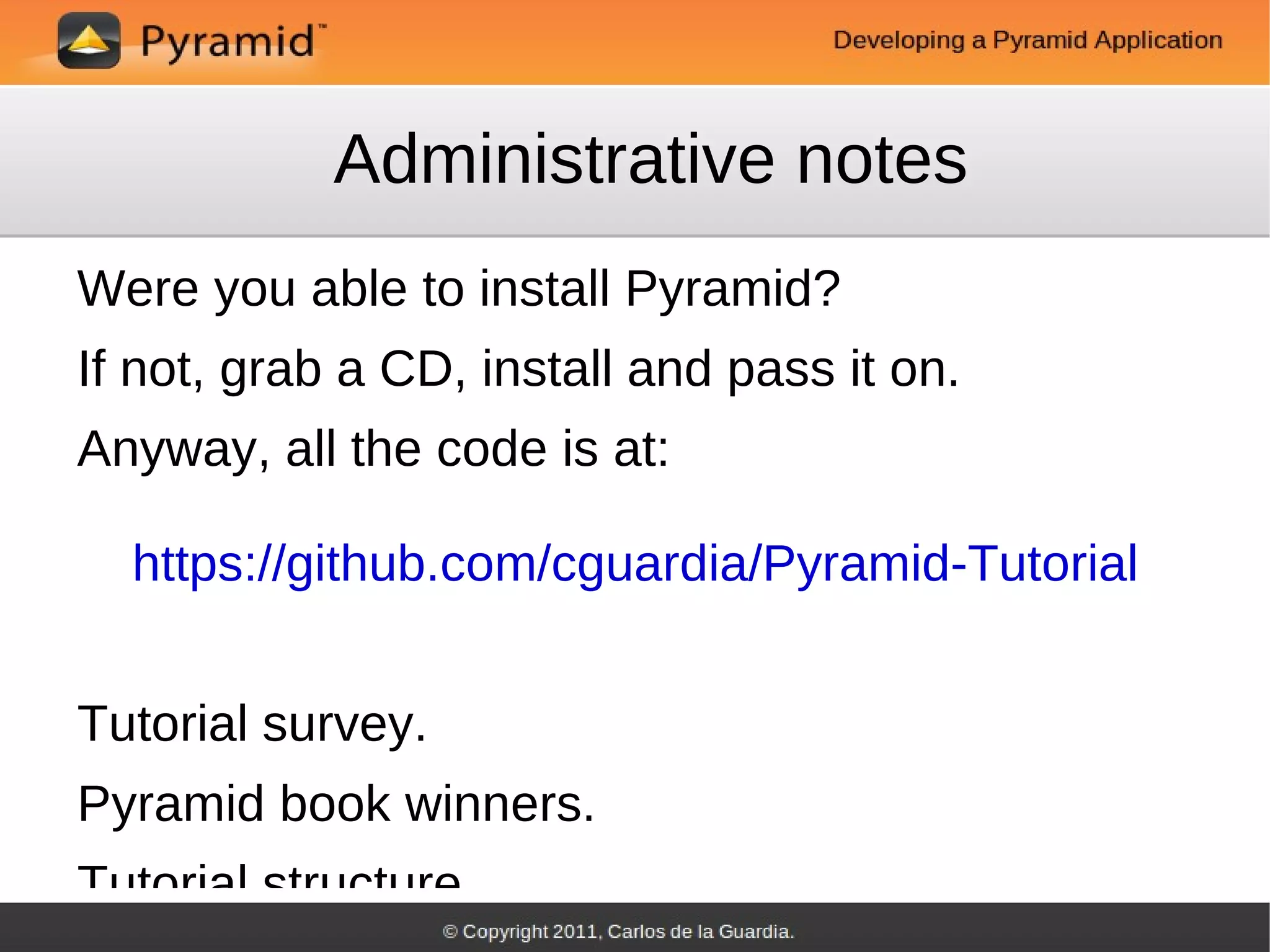 Pyramid tutorial | PPT