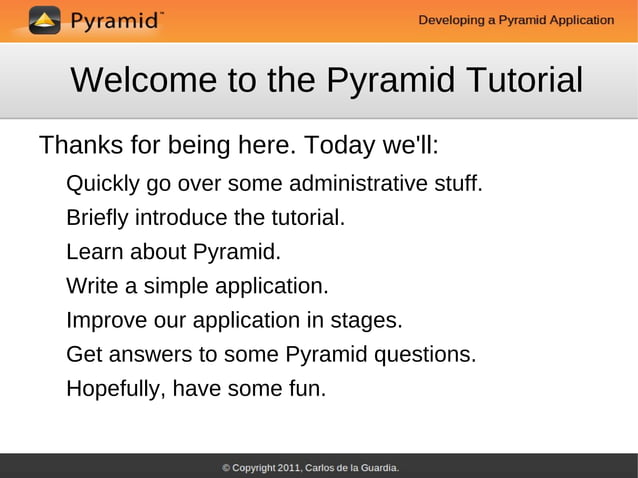 Pyramid tutorial | PPT
