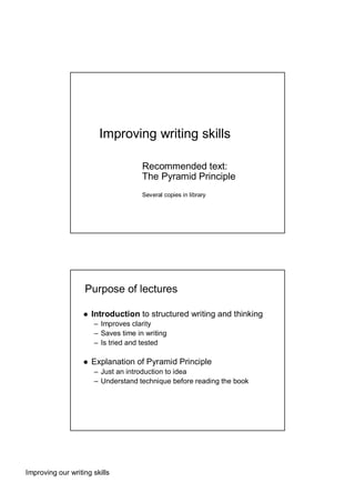 Pyramid writing | PDF