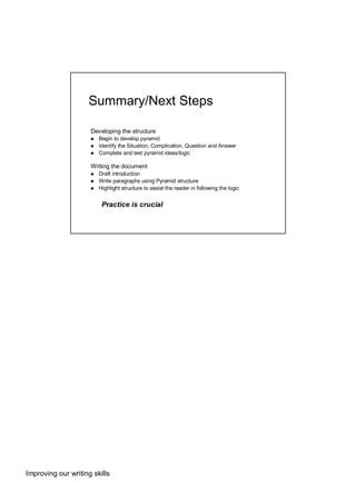 Pyramid writing | PDF