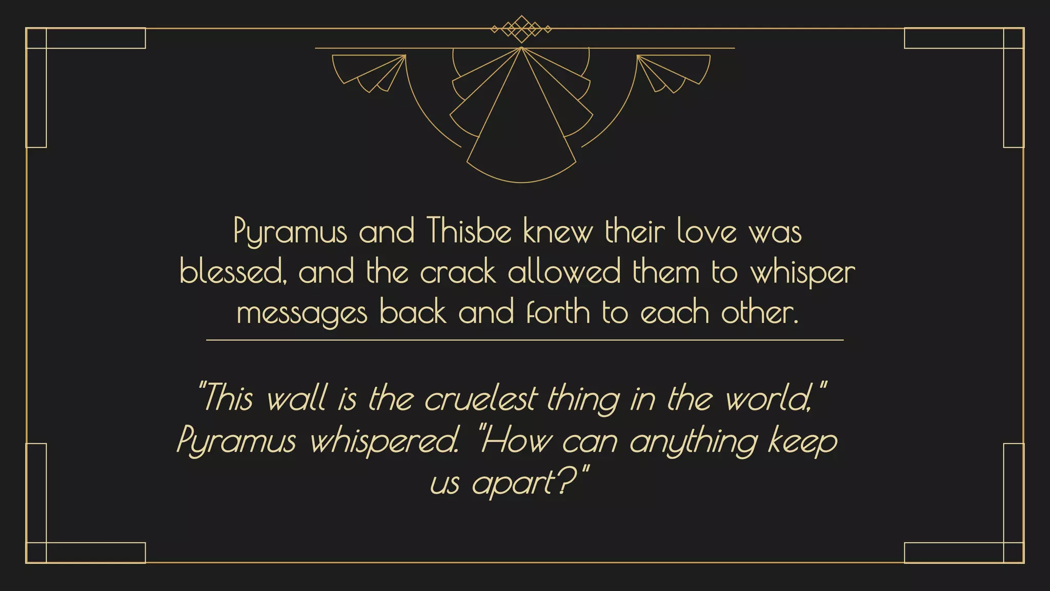 Pyramus and thisbe | PPTX