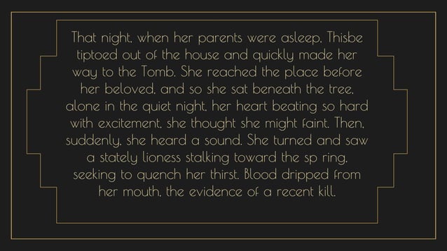 Pyramus and thisbe | PPTX