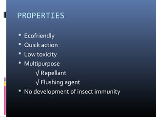 Pyrethrum and synthetic pyrethroids | PPT