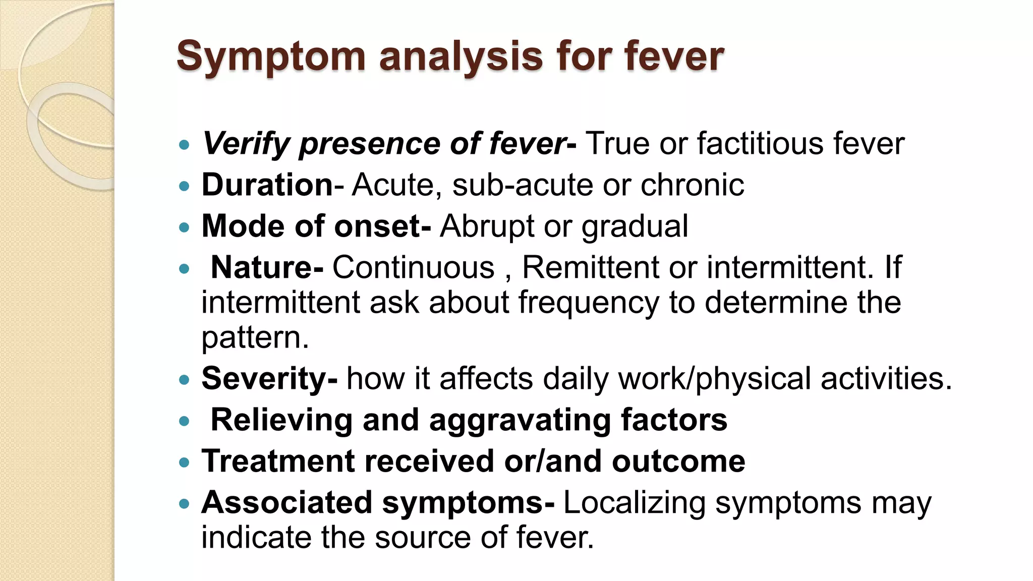Management of Fever | PPTX
