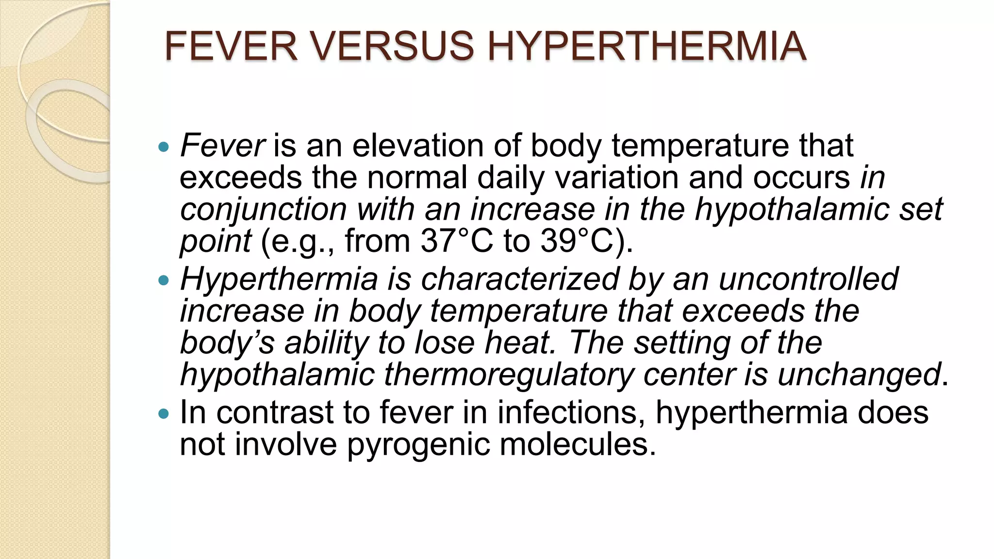 Management of Fever | PPTX