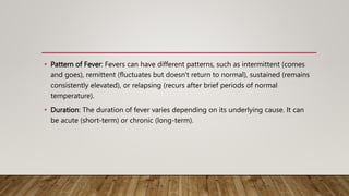 pyrexia final ppt.pptx for physiotherapy students | PPTX