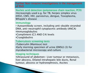 Pyrexia of unknown origin | PPTX