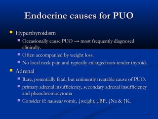 Pyrexia of unknown origin | PPT