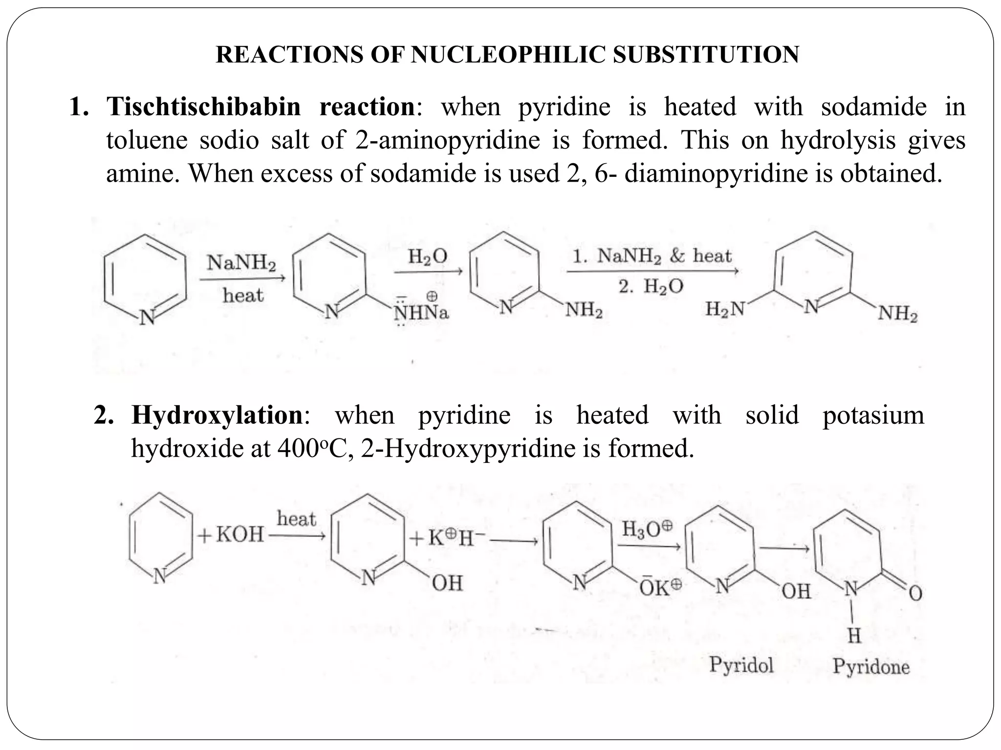 Pyridine: Synthesis, reactions and medicinal uses | PPTX