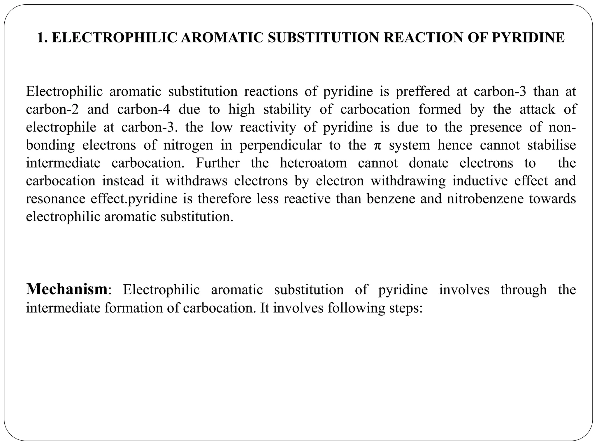 Pyridine: Synthesis, reactions and medicinal uses | PPTX