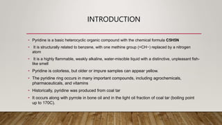 pyridine.ppt | Chemistry | Science