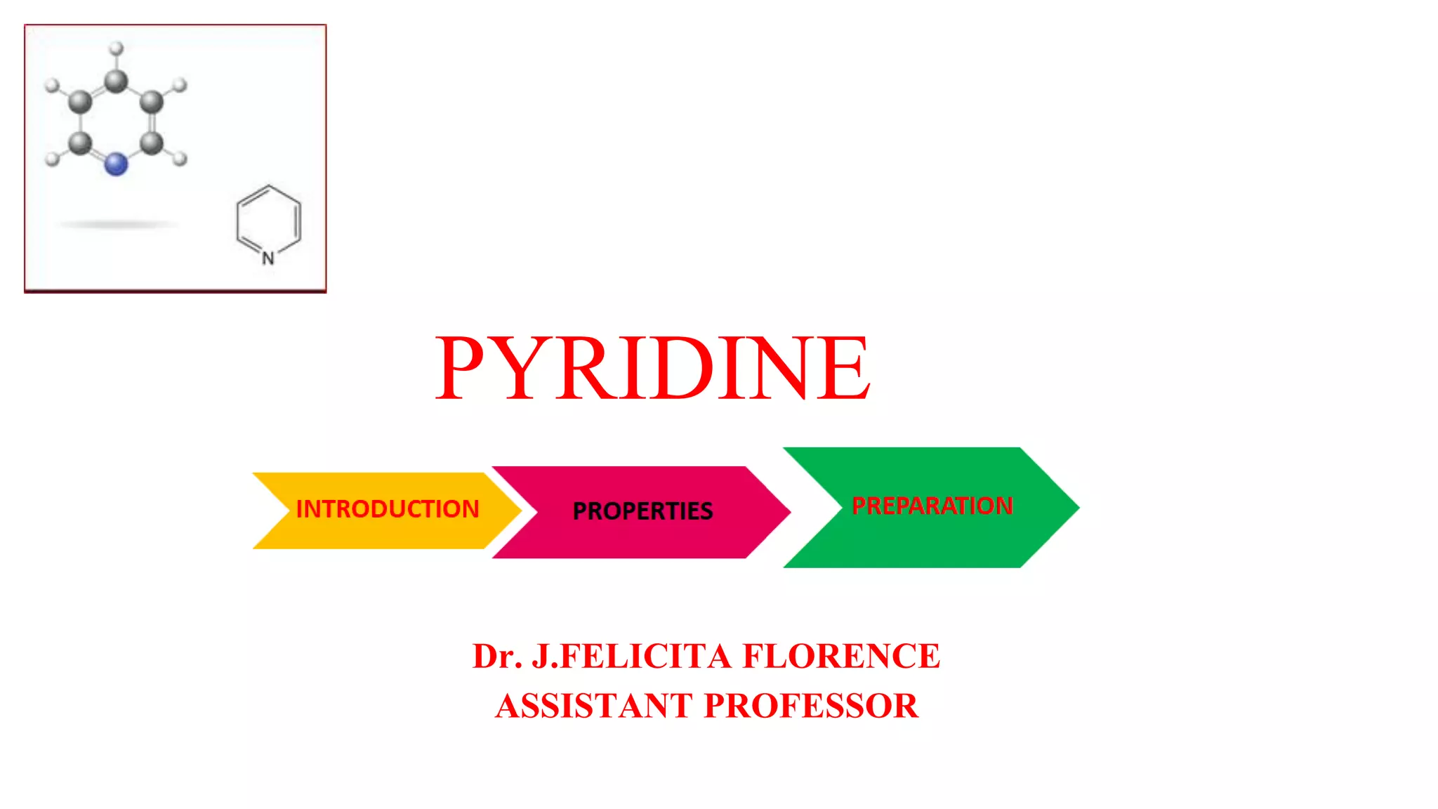 Pyridine - Preparation and Properties | PPTX