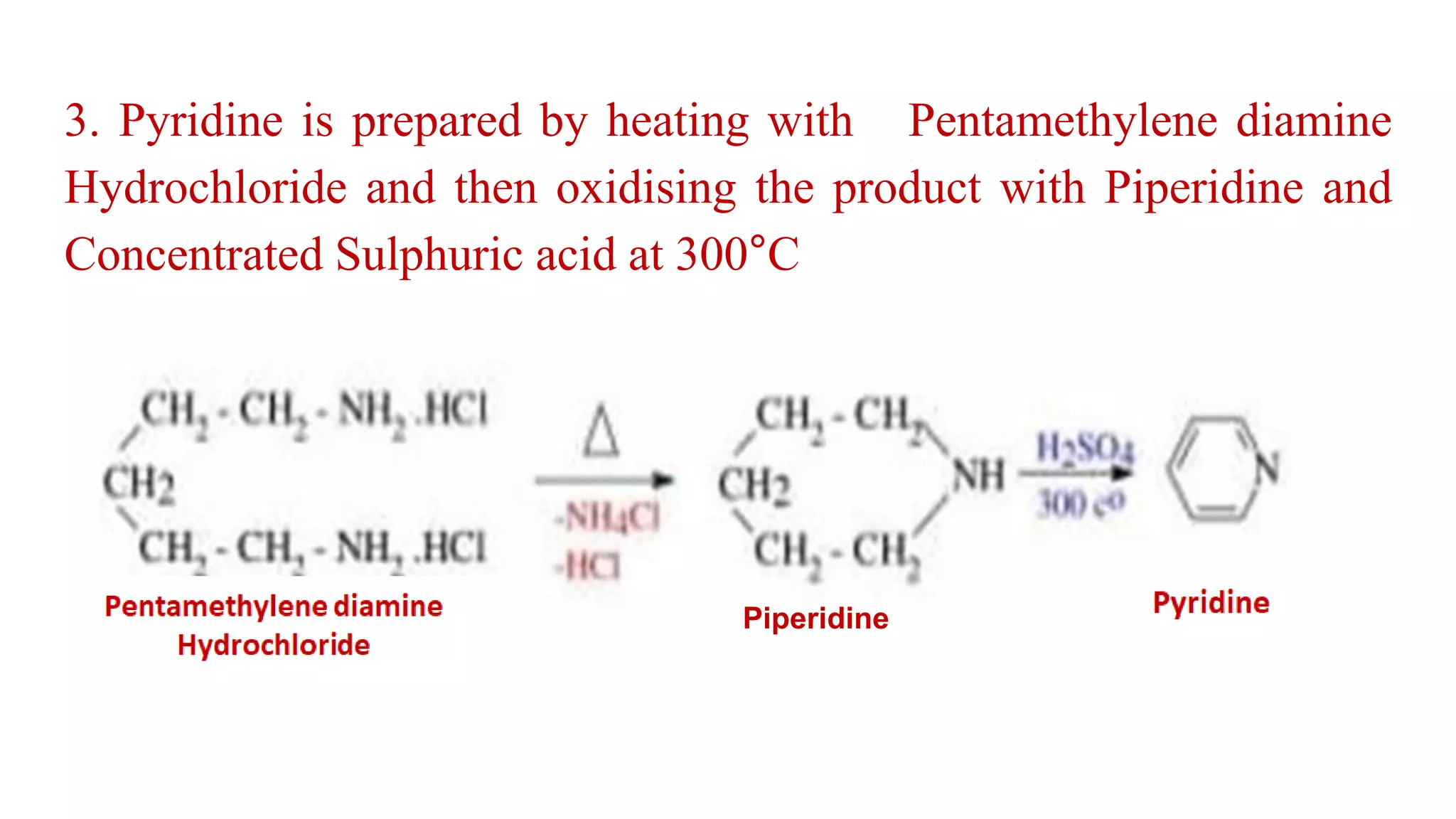Pyridine - Preparation and Properties | PPTX