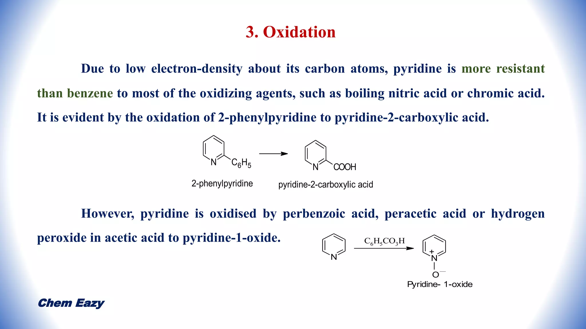Pyridine - Syntheis, Reactions and Medicinal uses | PPTX