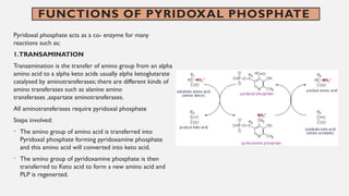 Pyridoxal phosphate and biotin as coenzymes and its functionspptx | PPTX