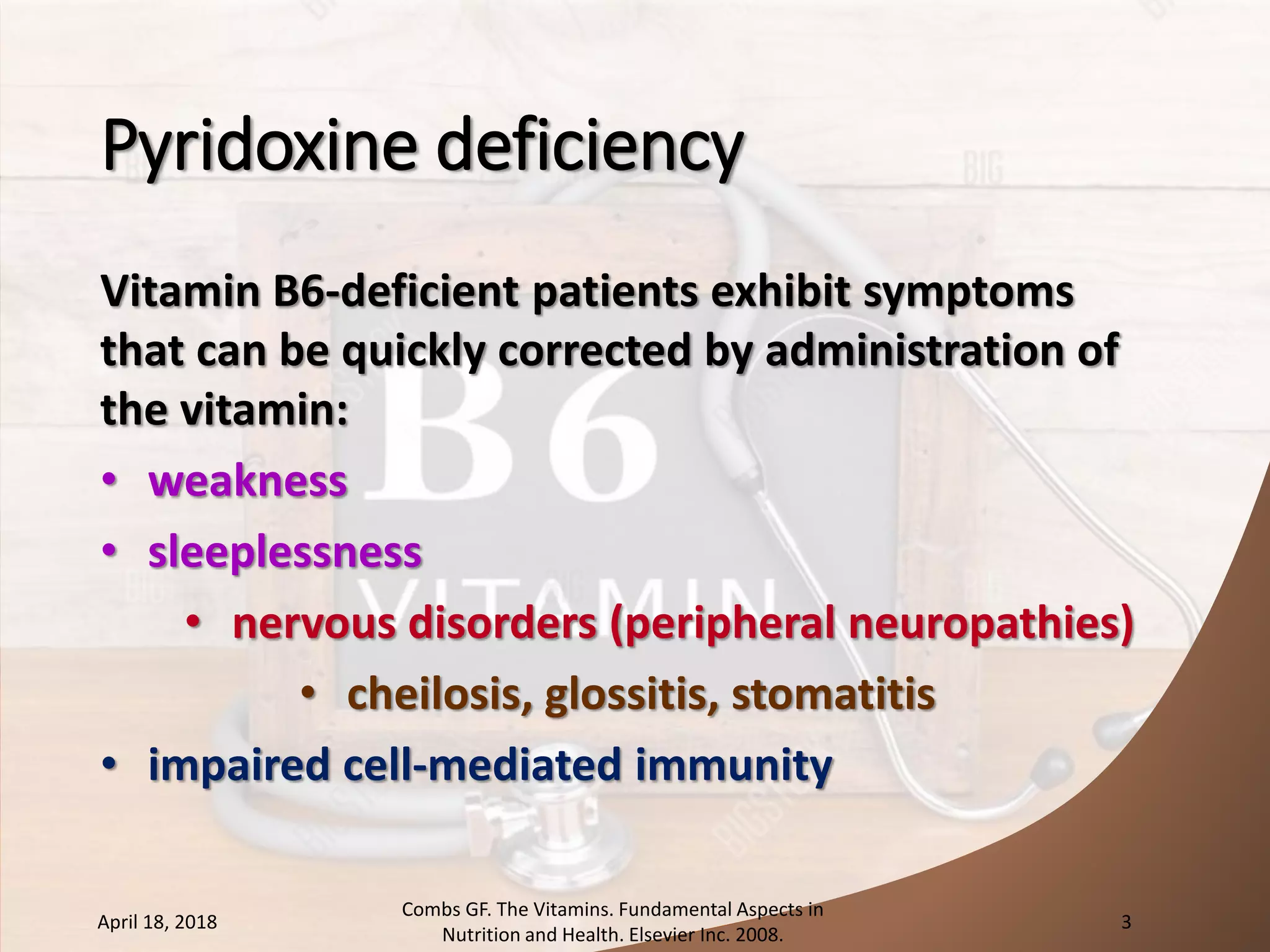 Pyridoxine Deficiency And Toxicity Ppsx 4863