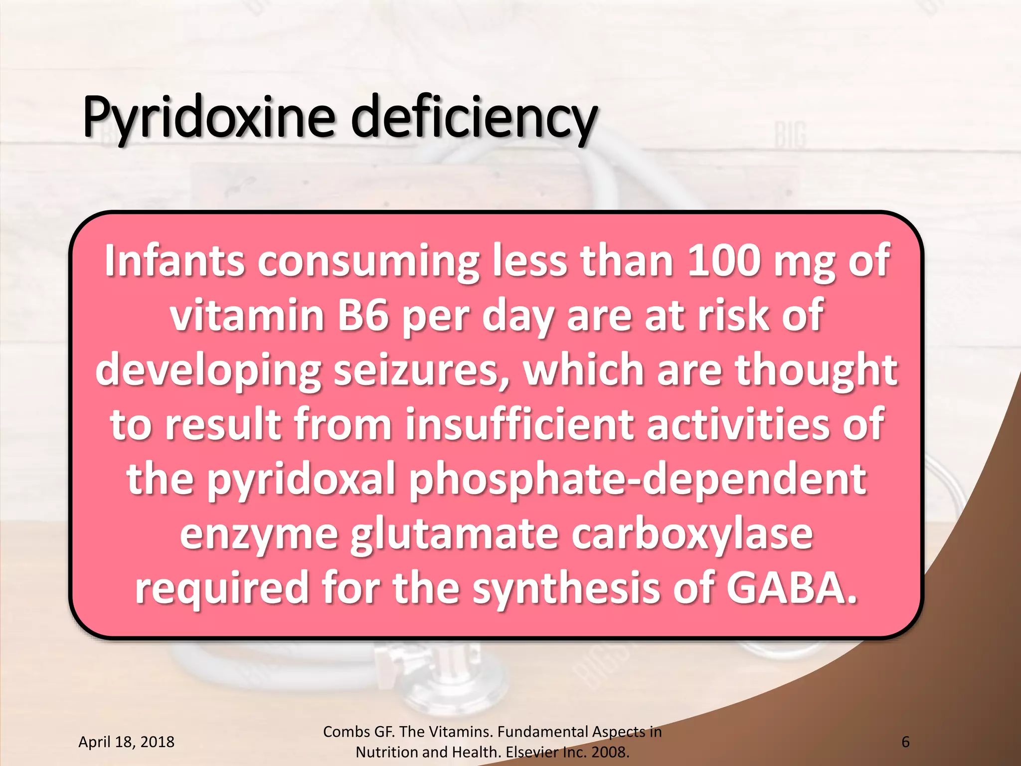 Pyridoxine Deficiency And Toxicity Ppsx 5684