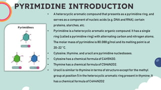 Pyrimidine Metabolism, Biosynthesis and catabolism | PPTX