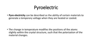 Pyroelectric nanogenerators | PPTX
