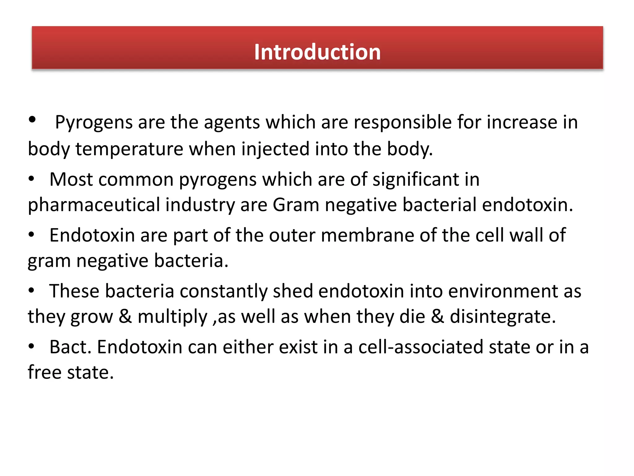 Pyrogen and pyrogenicity | PPTX
