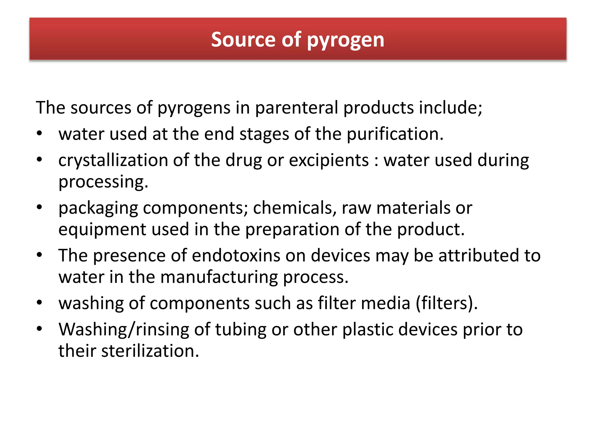 Pyrogen and pyrogenicity | PPTX