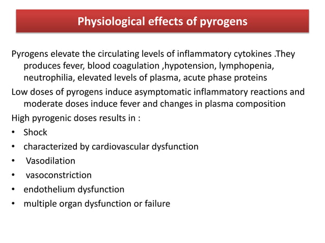 Pyrogen and pyrogenicity | PPTX