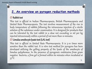 Pyrogen and its various test | PPTX