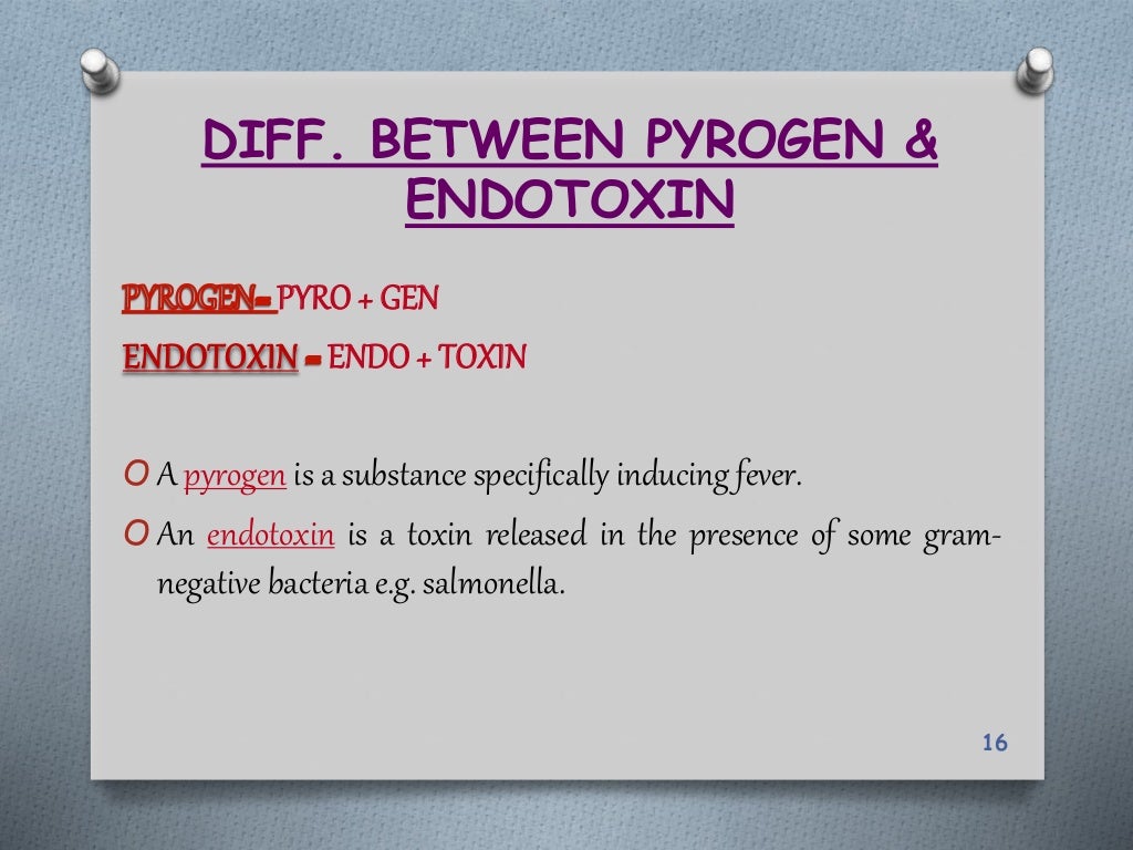 Pyrogen and its various test