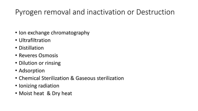 Pyrogenicity and methods . | PPTX | Infectious Diseases | Diseases and ...
