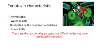 Pyrogenicity and methods . | PPTX