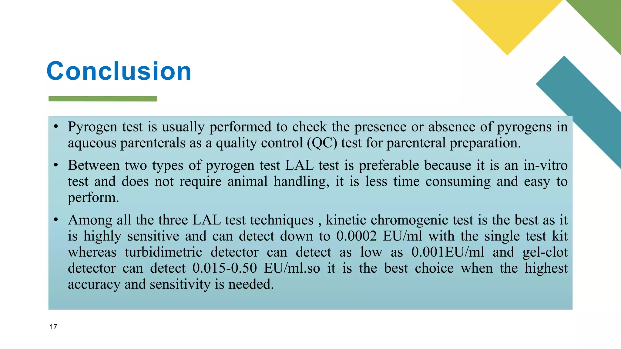 Pyrogen teat(lal test) | PPTX