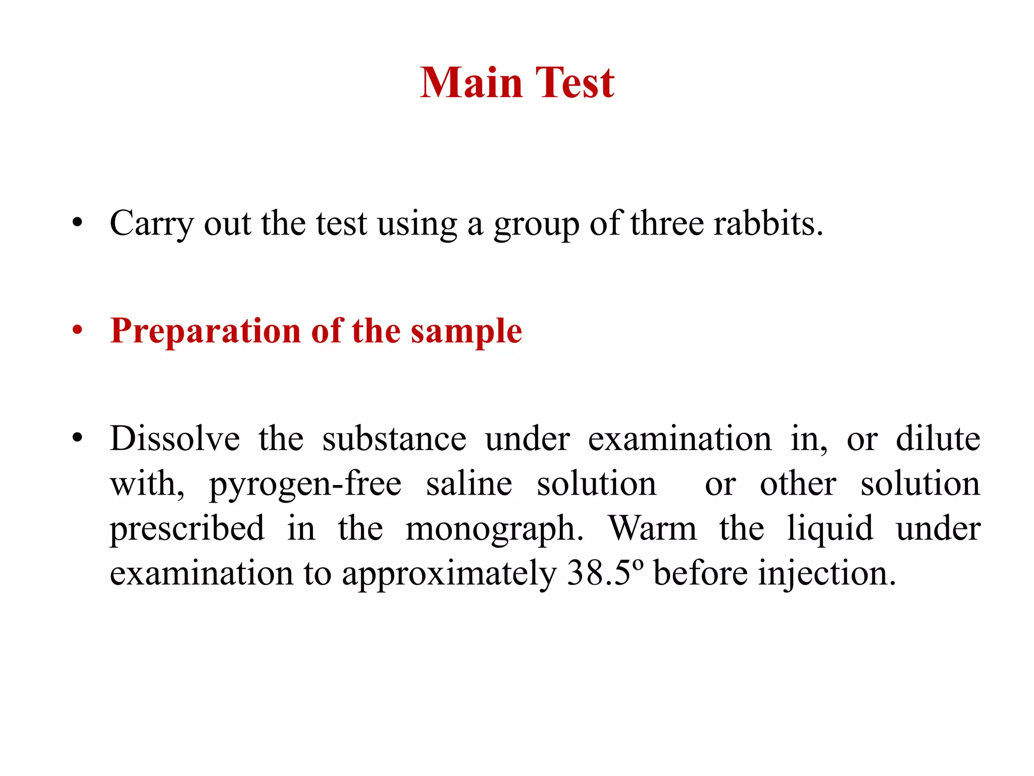 Pyrogen testing as per IP, BP & USP | PPTX