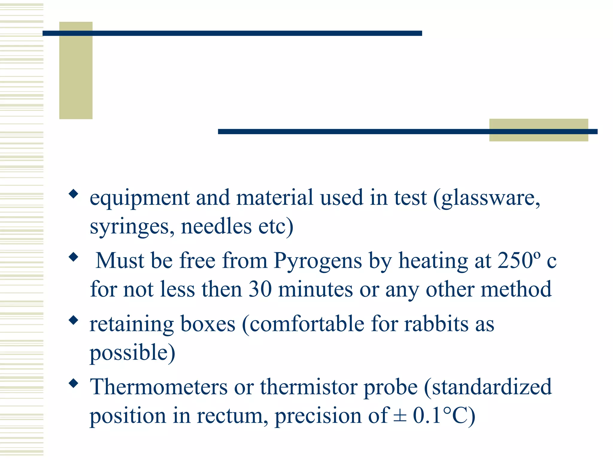 Pyrogen testing | PPT