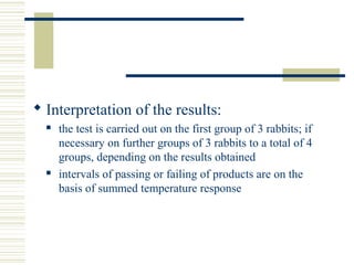 Pyrogen testing | PPT