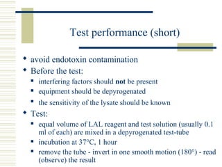 Pyrogen testing | PPT