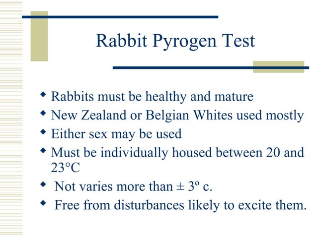 Pyrogen testing | PPT | First Aid | Injuries