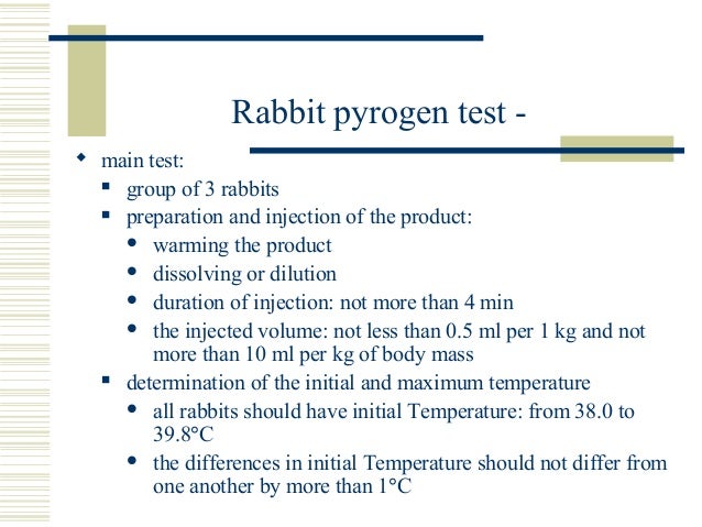 Pyrogen testing