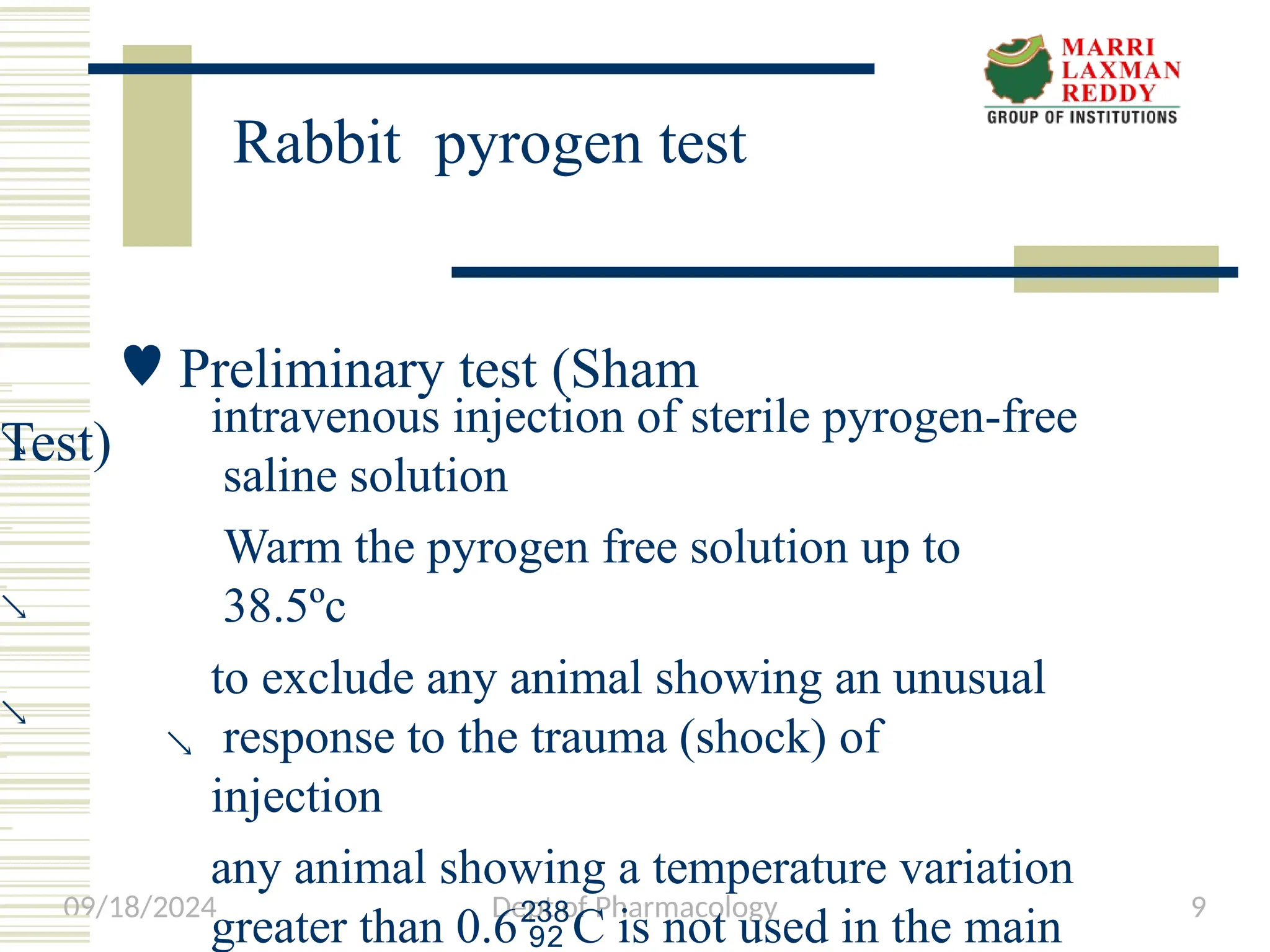SCREENING METHODS IN PHARMQACOLOGY pyrogen testing TOPIC.pptx