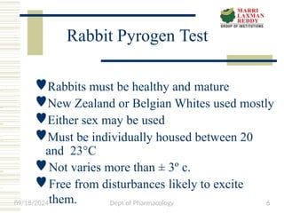 SCREENING METHODS IN PHARMQACOLOGY pyrogen testing TOPIC.pptx